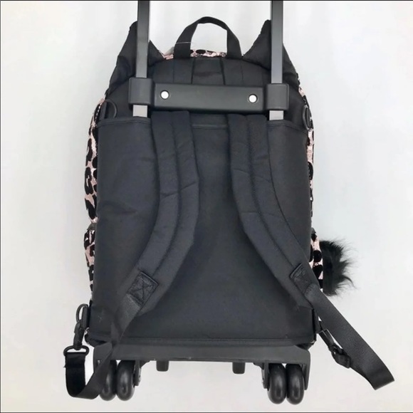 Justice | Bags | Justice Luggage Rolling Backpack Wheelie Cheetah ...